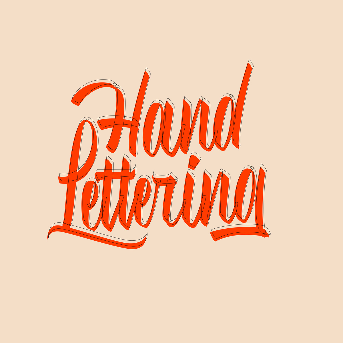 Hand Lettering Upright Brush by Christan Dexter on Dribbble