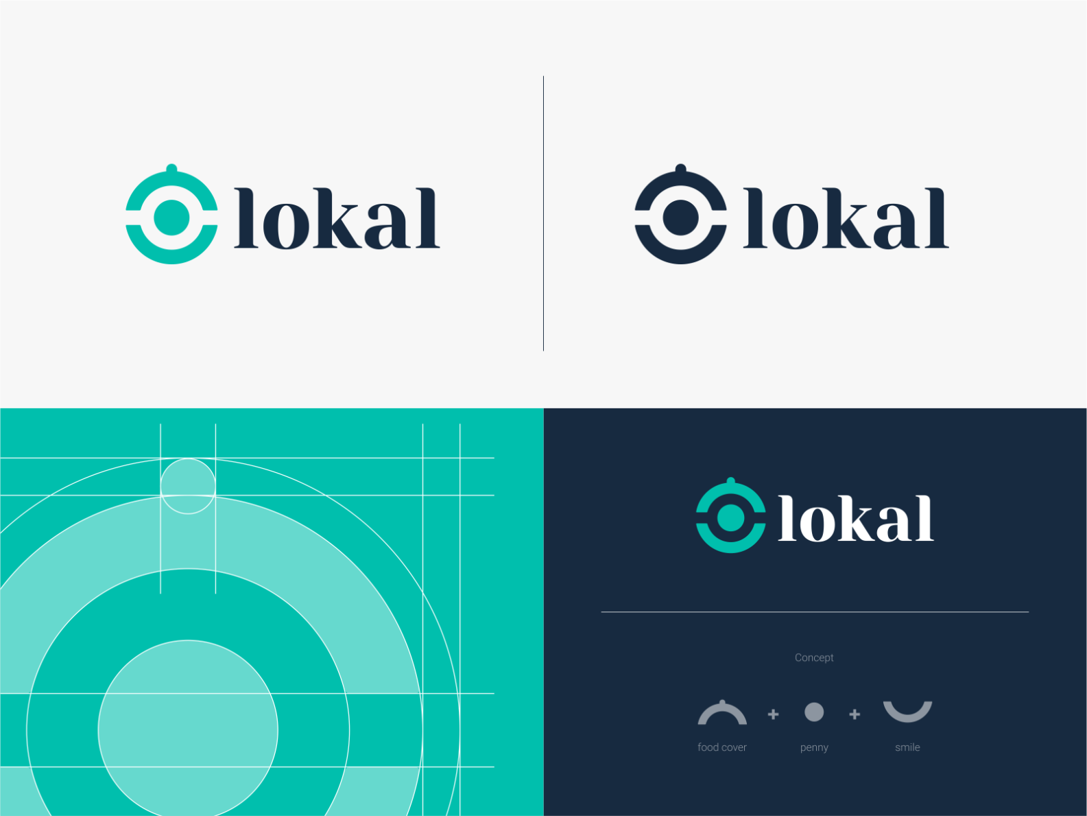 lokal logo design by Fandi Azis on Dribbble