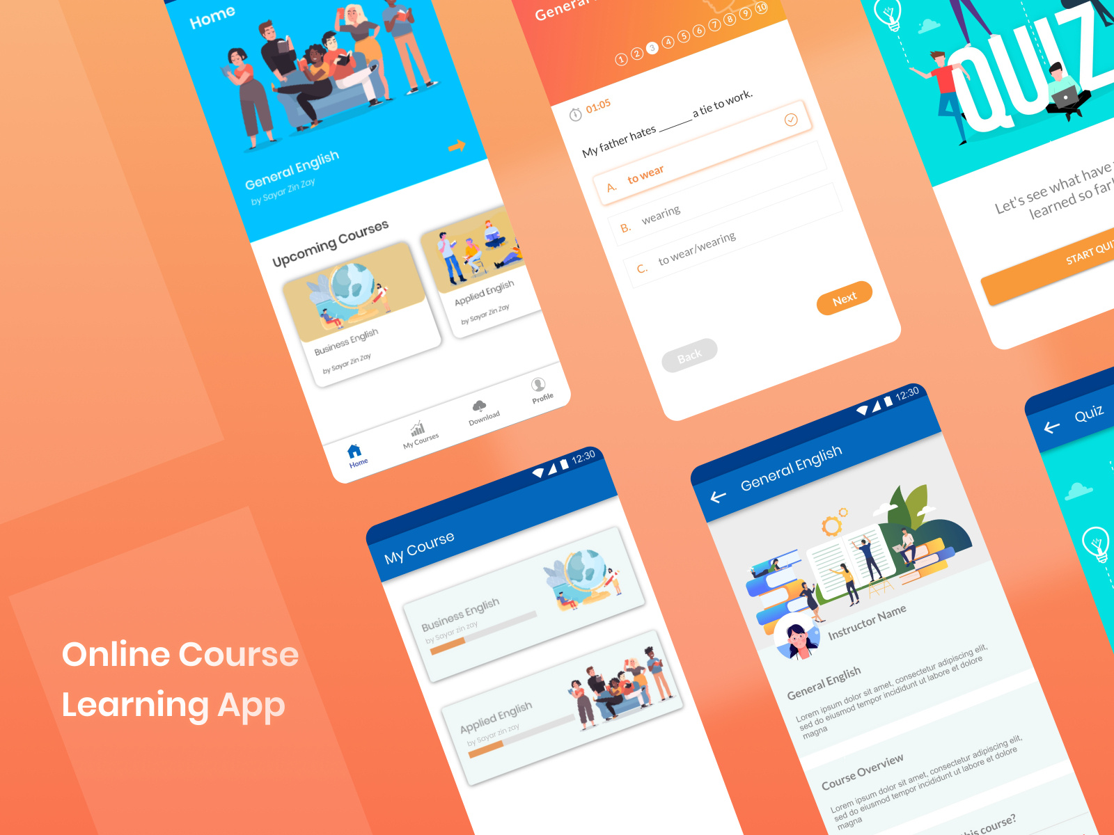 Online Course Learning App by Shwe May on Dribbble