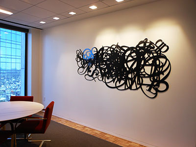 Typography Treatment Installation by Pure Black Inc on Dribbble