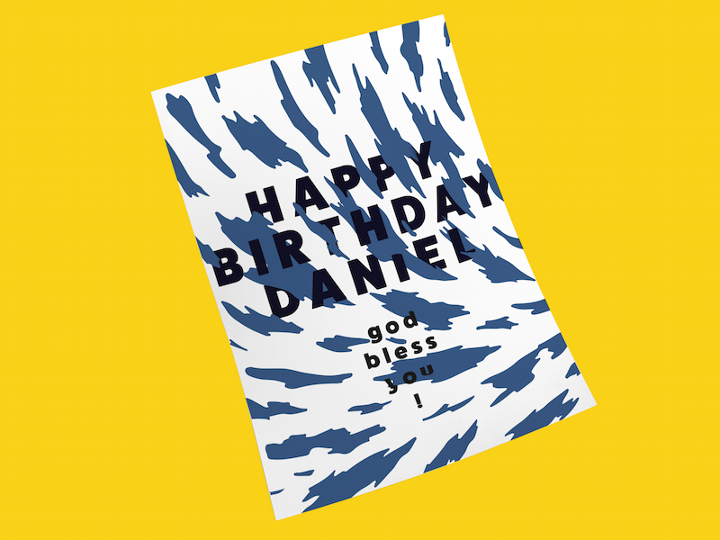 Birthday Card for Daniel by LM on Dribbble
