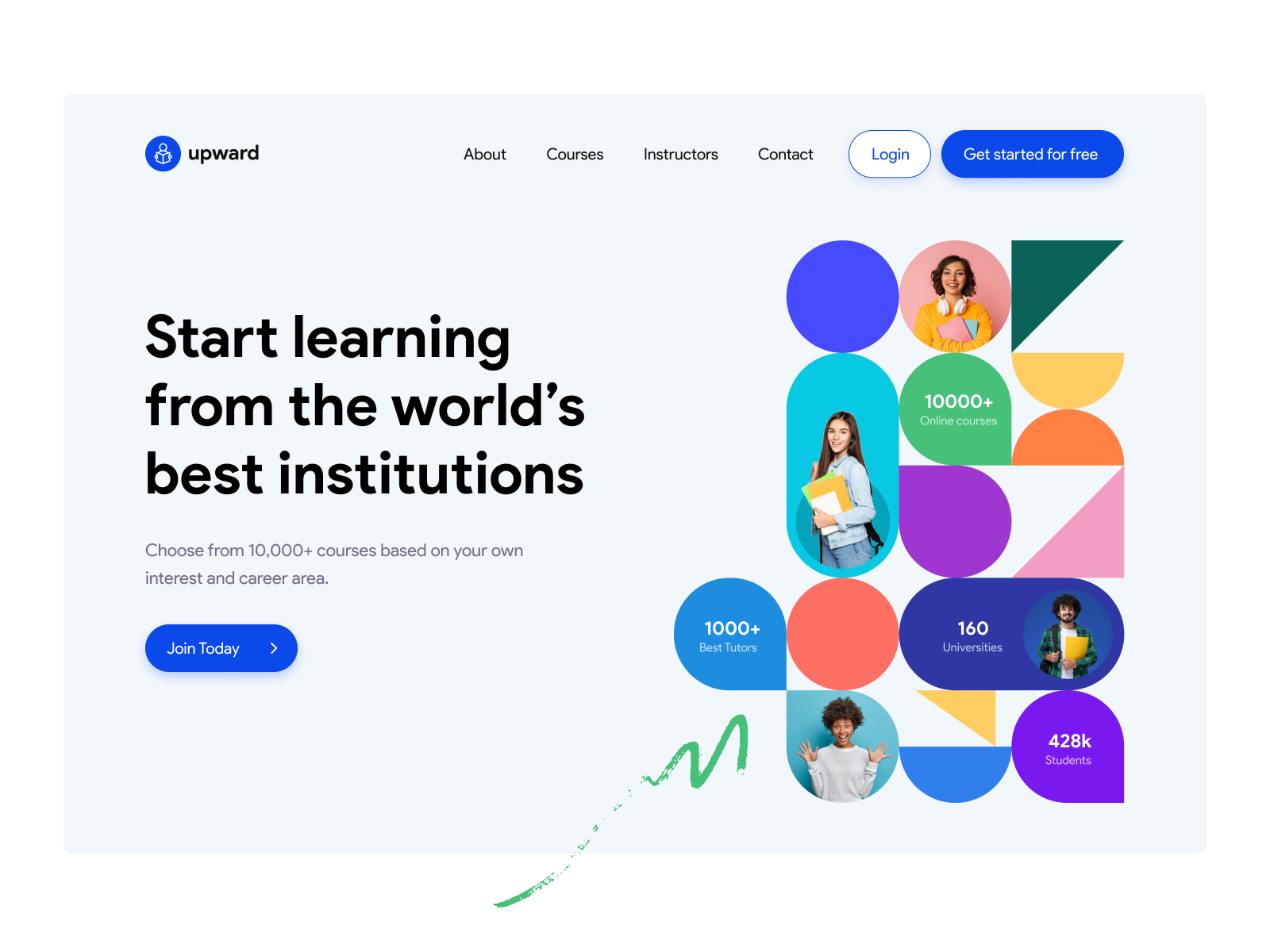 Online course portal by Hazel on Dribbble