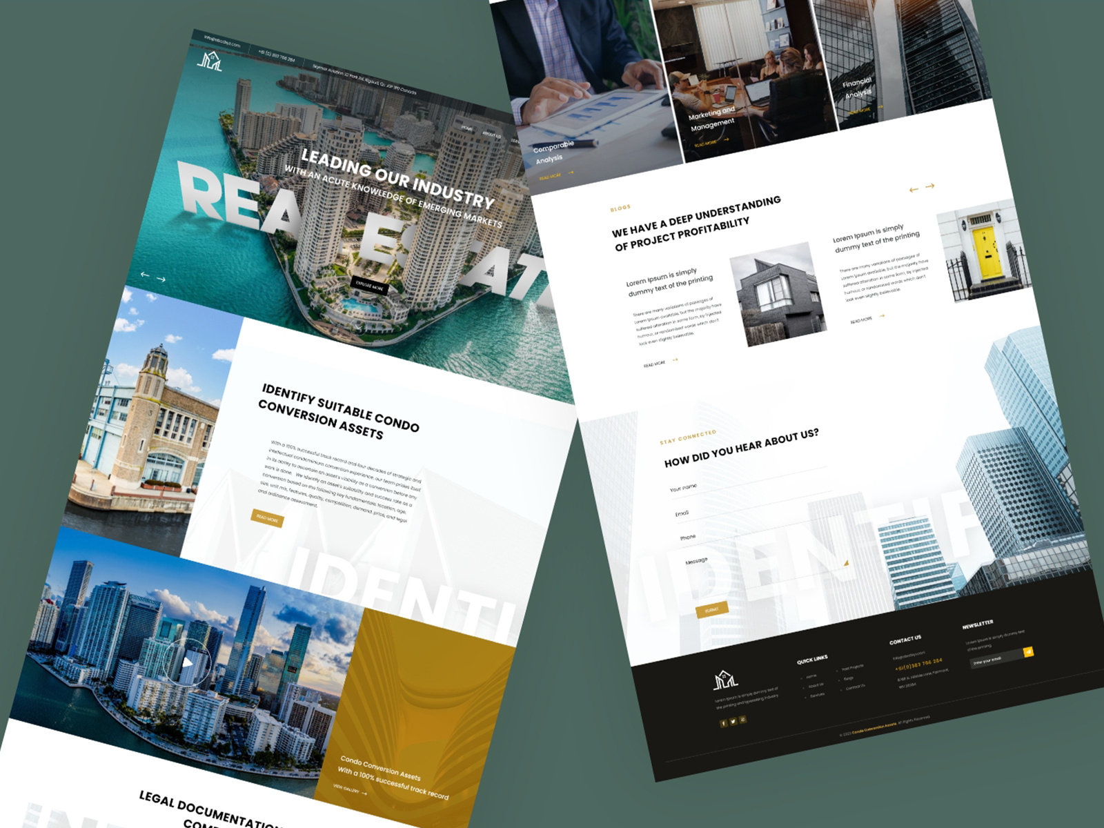 Real Estate website UI Design by Usama Shahzad on Dribbble