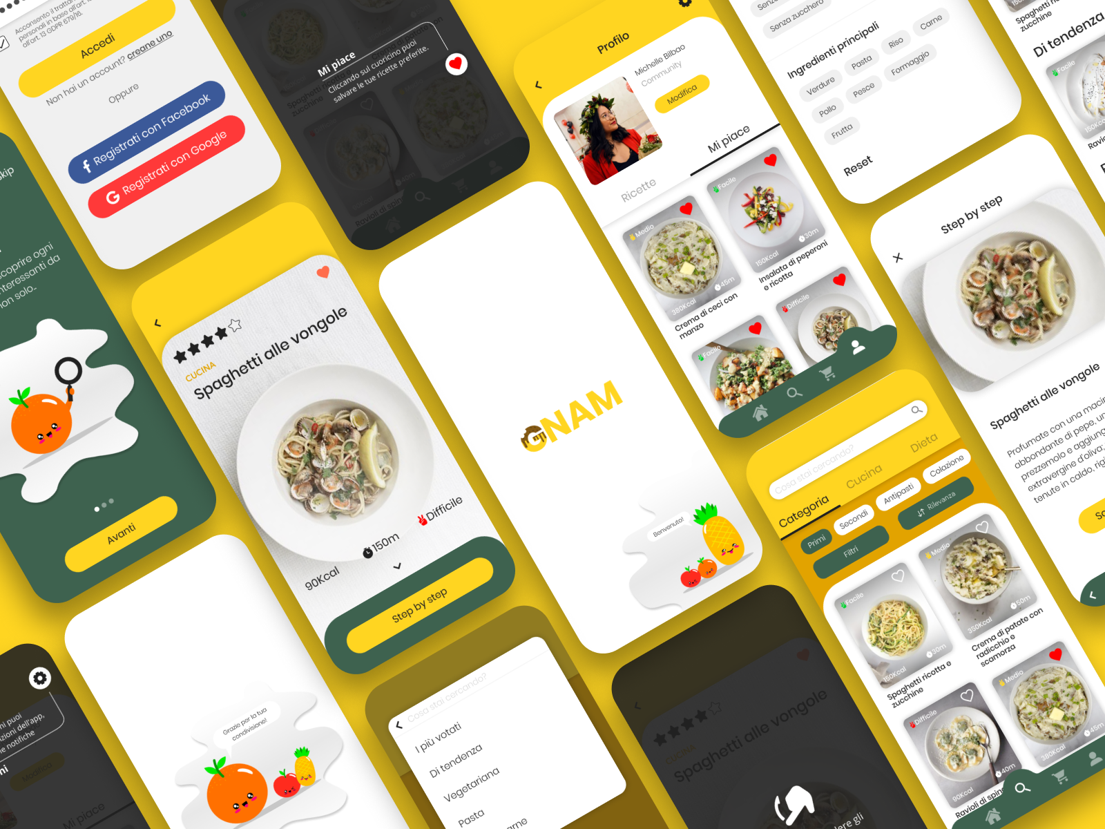 Recipe Mobile App - UI Design by Michelle Bilbao on Dribbble