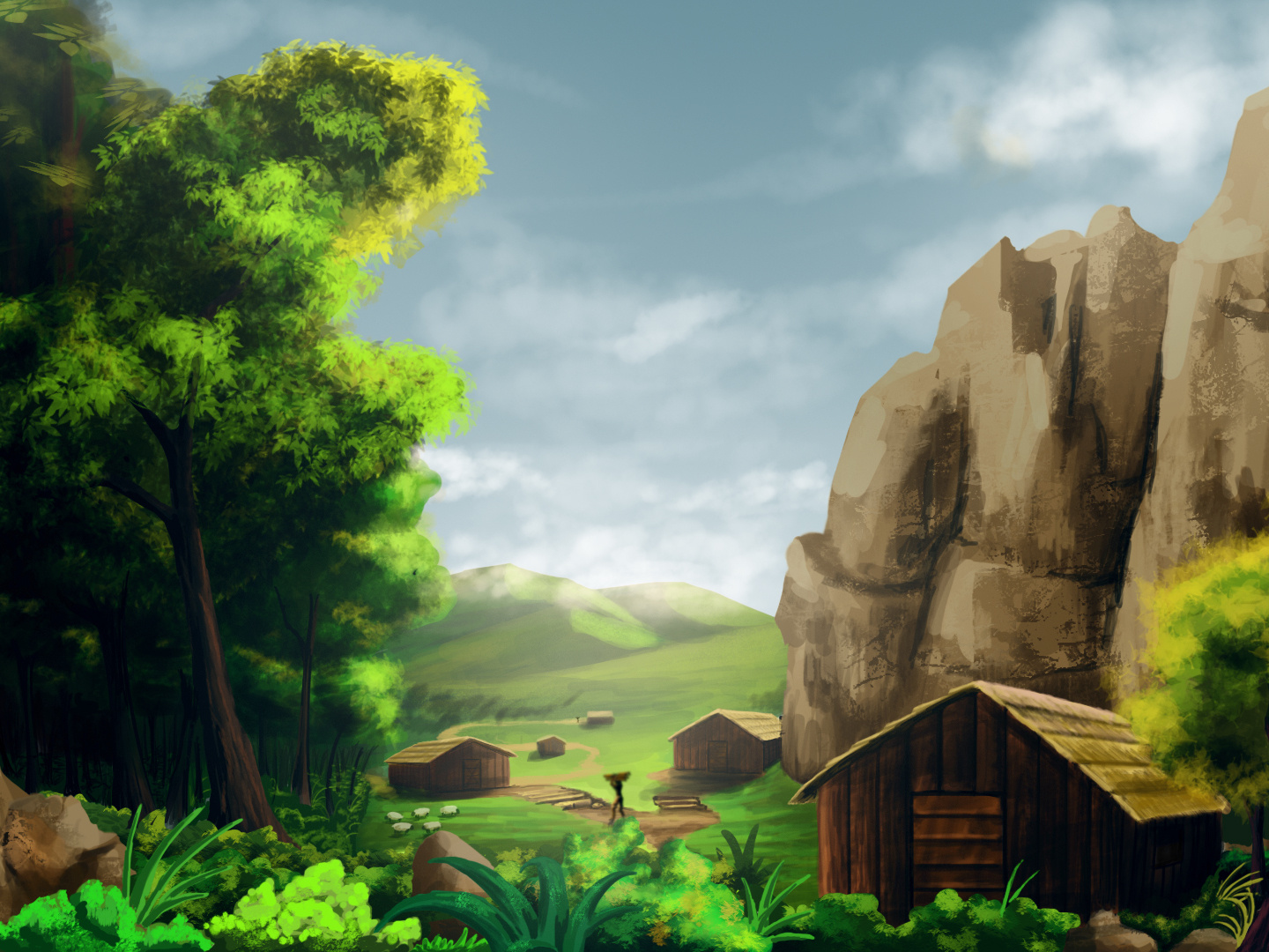 Landscape by Narasimha murthy on Dribbble