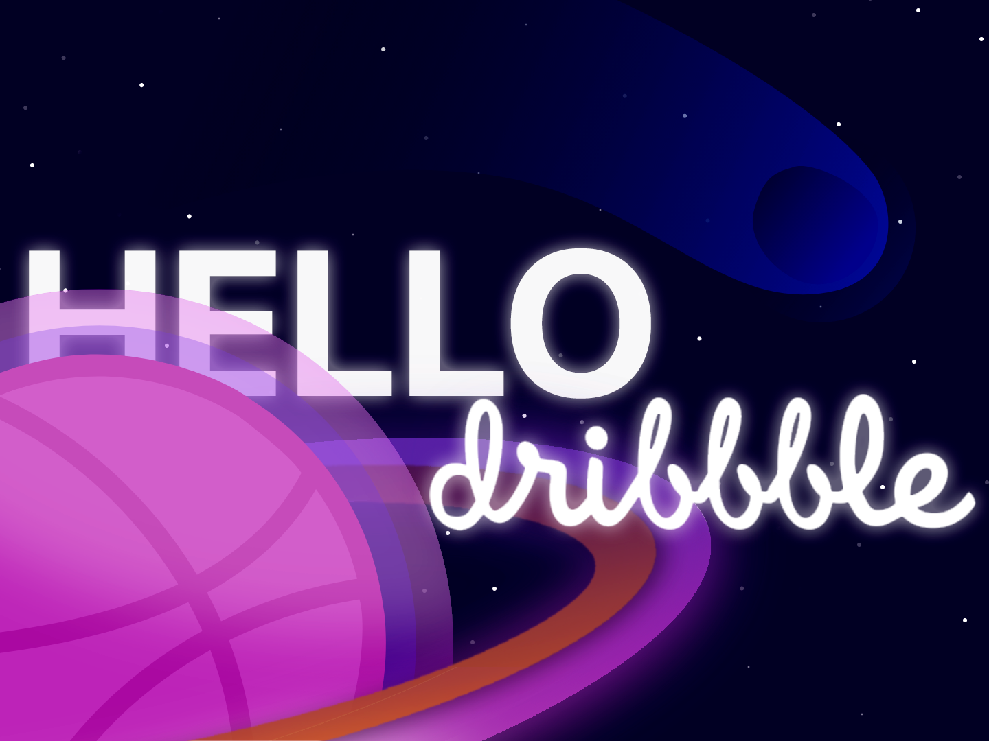 Hello Dribbble by Vladislav | Sirenix Design on Dribbble