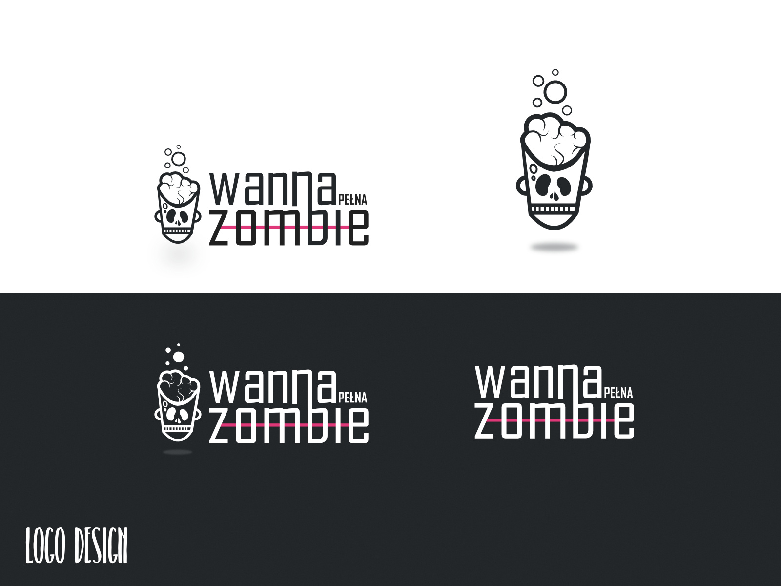 Zombie logo design by Joanna Brom on Dribbble