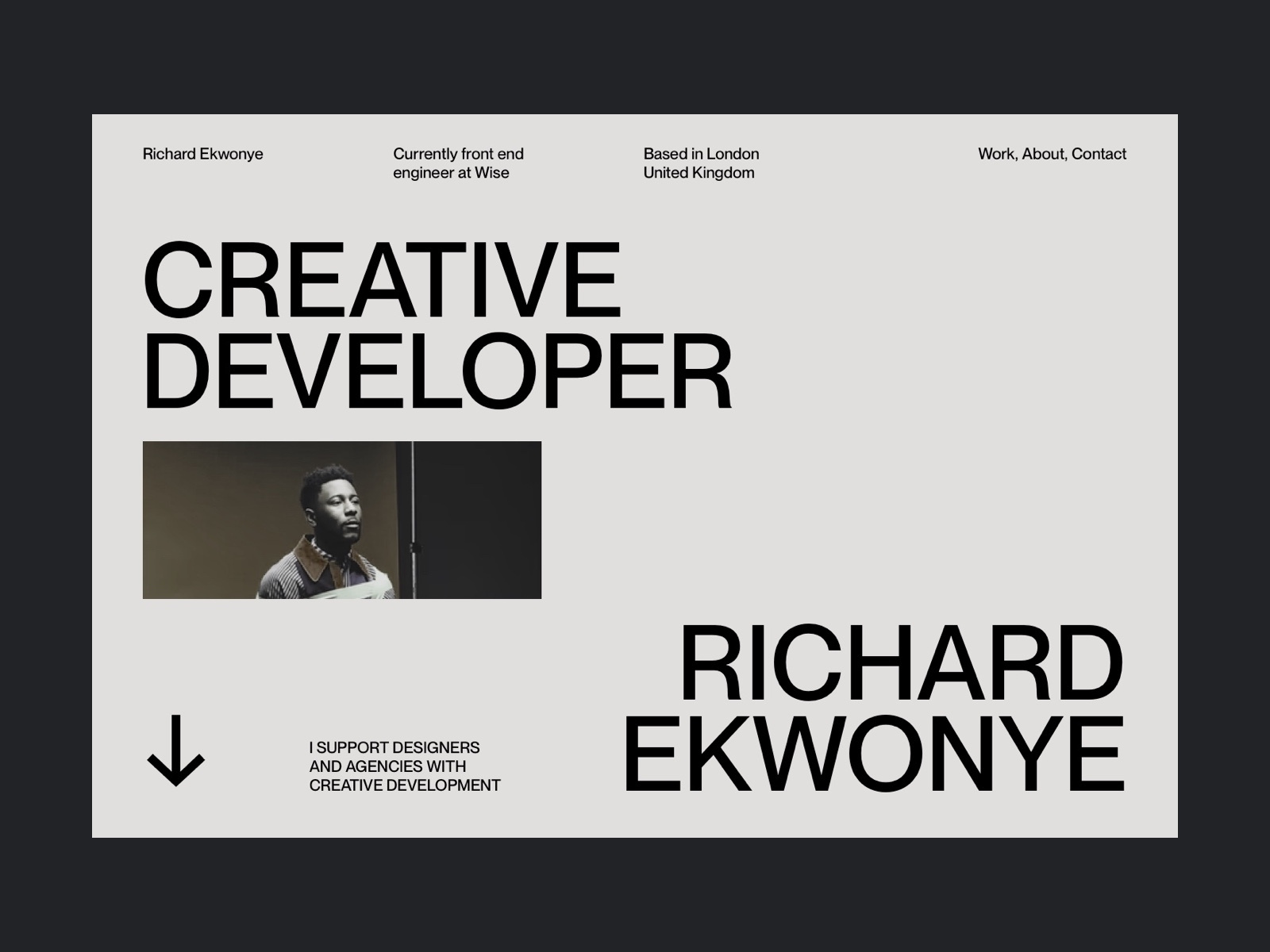 Developer portfolio 1 by Gil on Dribbble