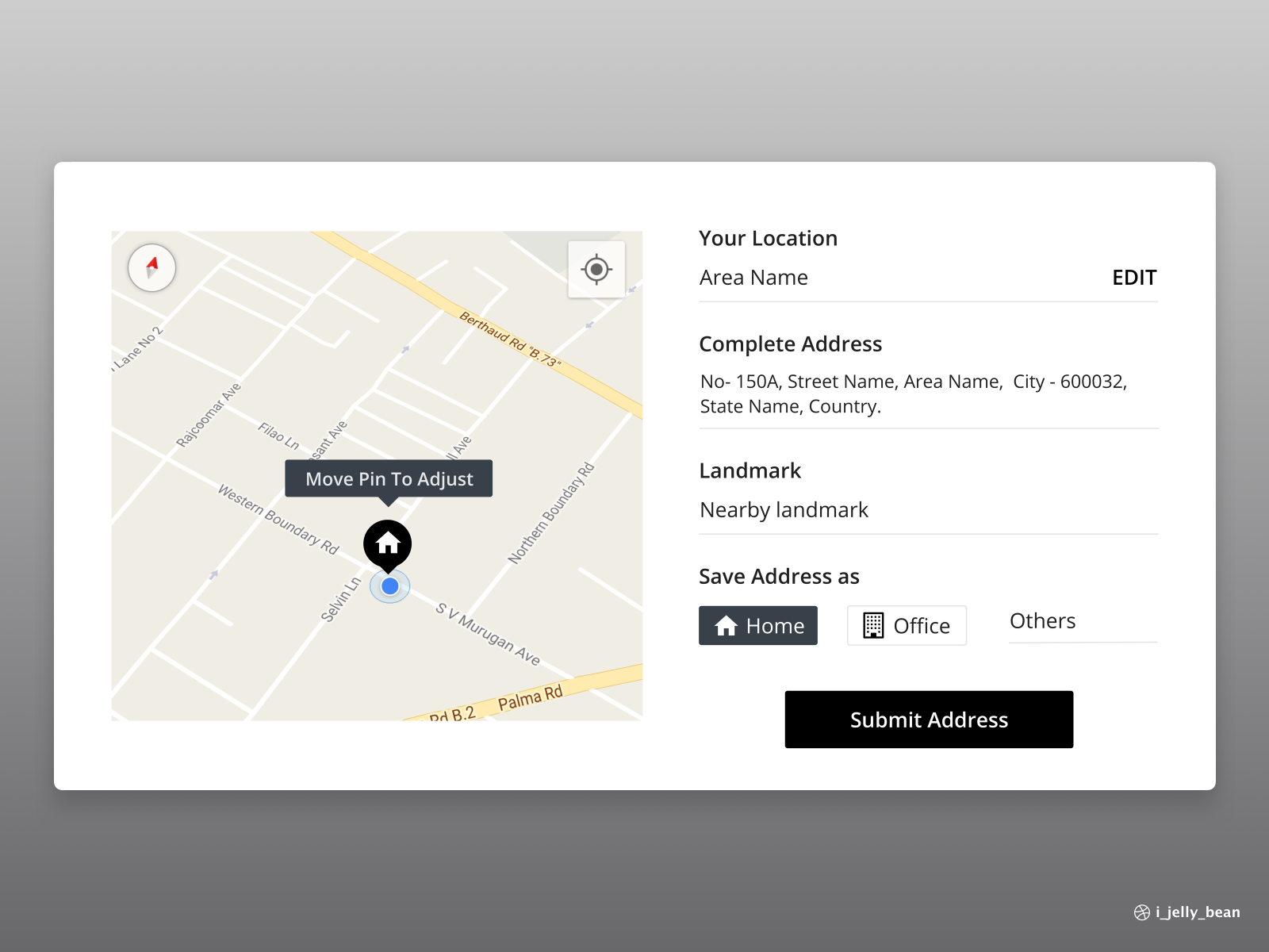 Map by Anisha Muruganandan on Dribbble