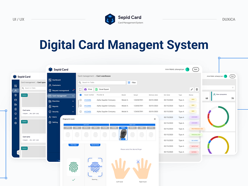 Digital Card Management System by Amir Mahdi Jahangiriyan for Duxica on ...
