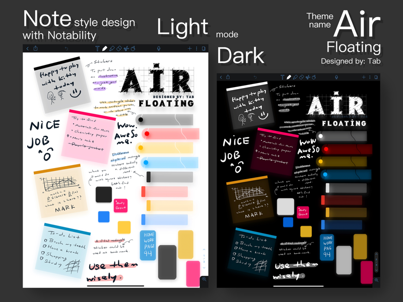 Note theme design by Tab Lee on Dribbble