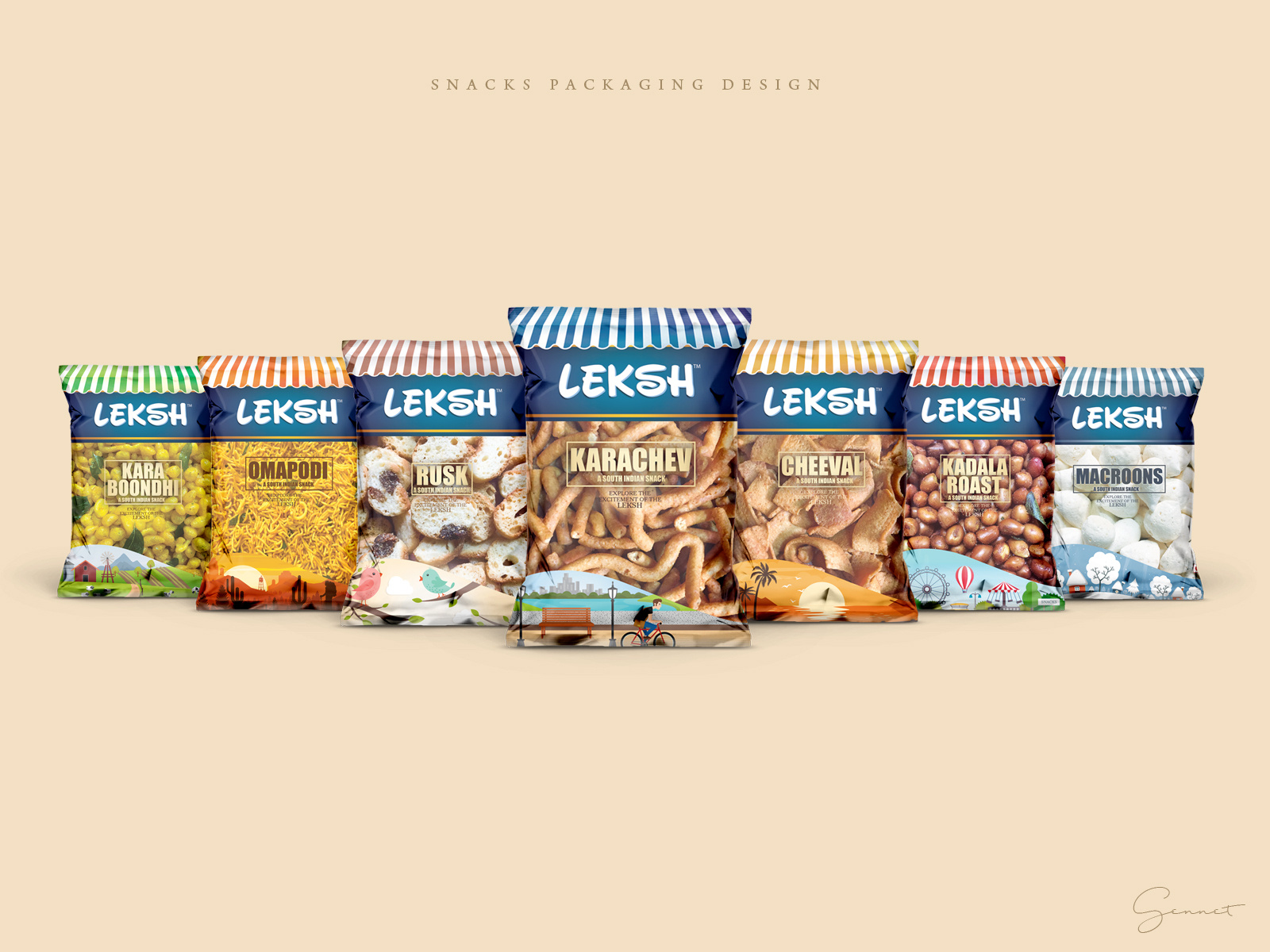 Snacks Packaging Design by Preeth Gennet on Dribbble