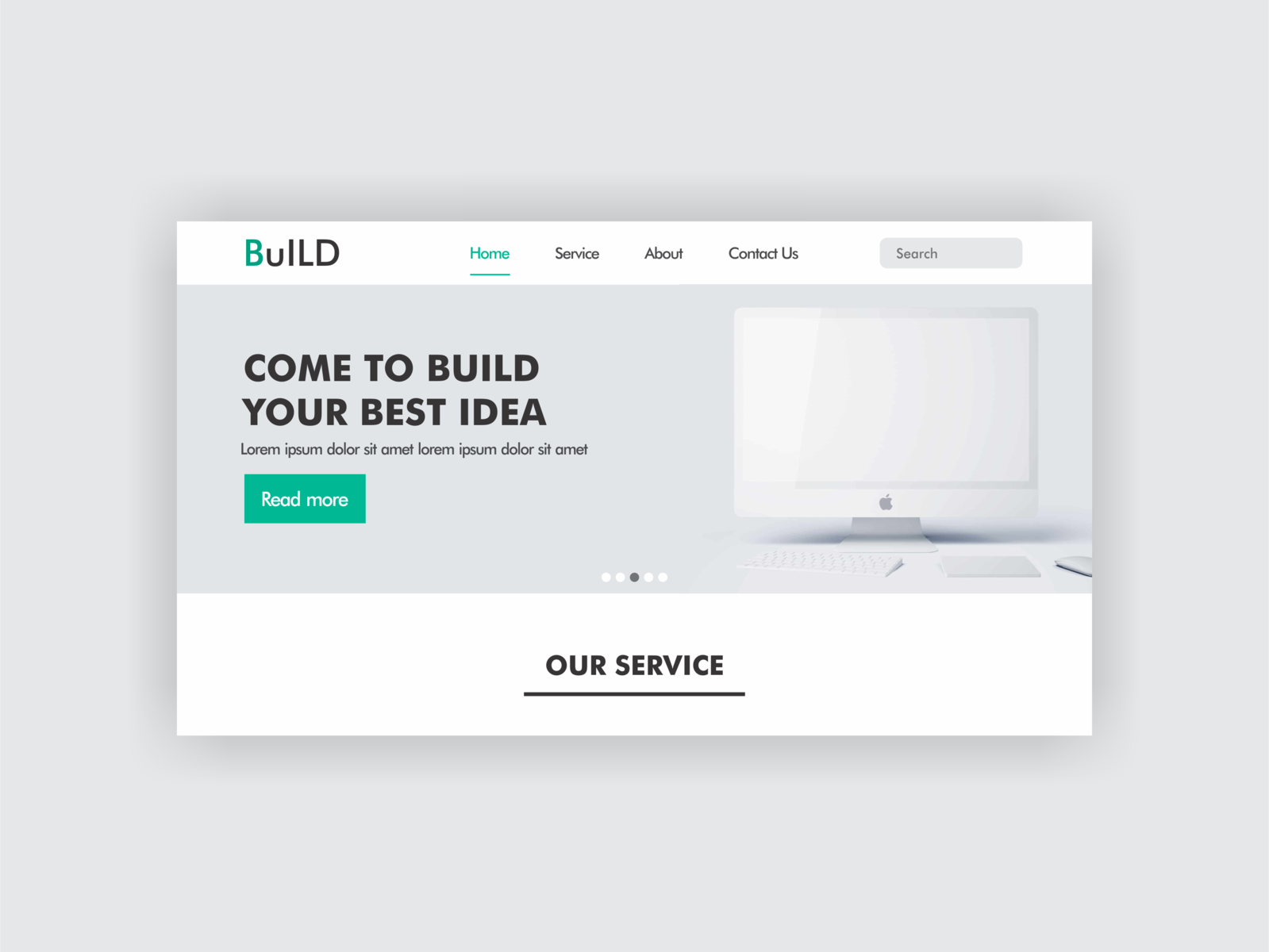 Service Provide UI Landing Page by Deka Thomas on Dribbble