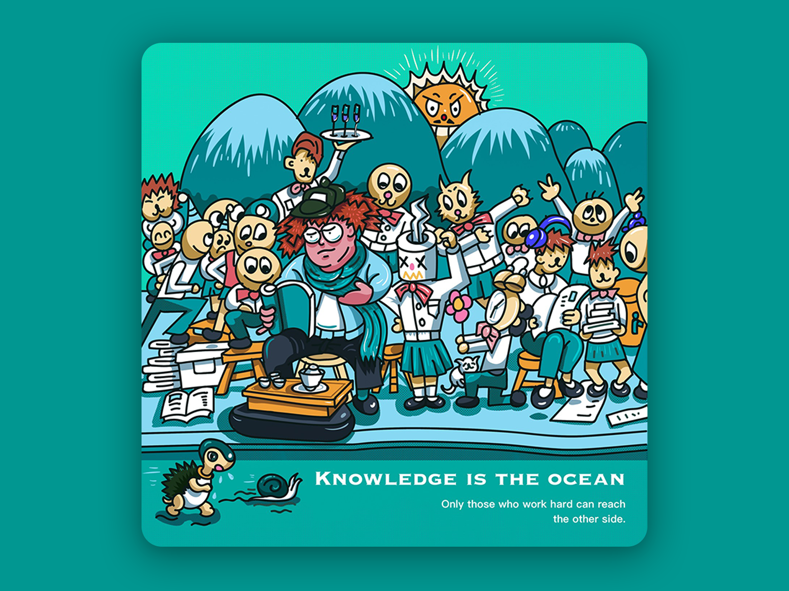 Knowledge Is The Ocean by YID visual on Dribbble