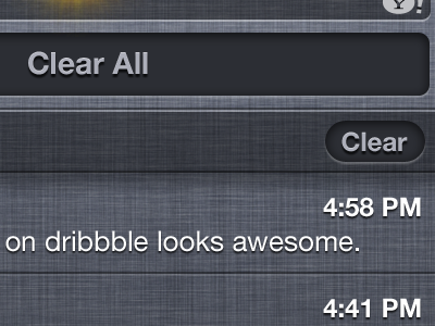 Clear All Notifications by Michael Shanks on Dribbble