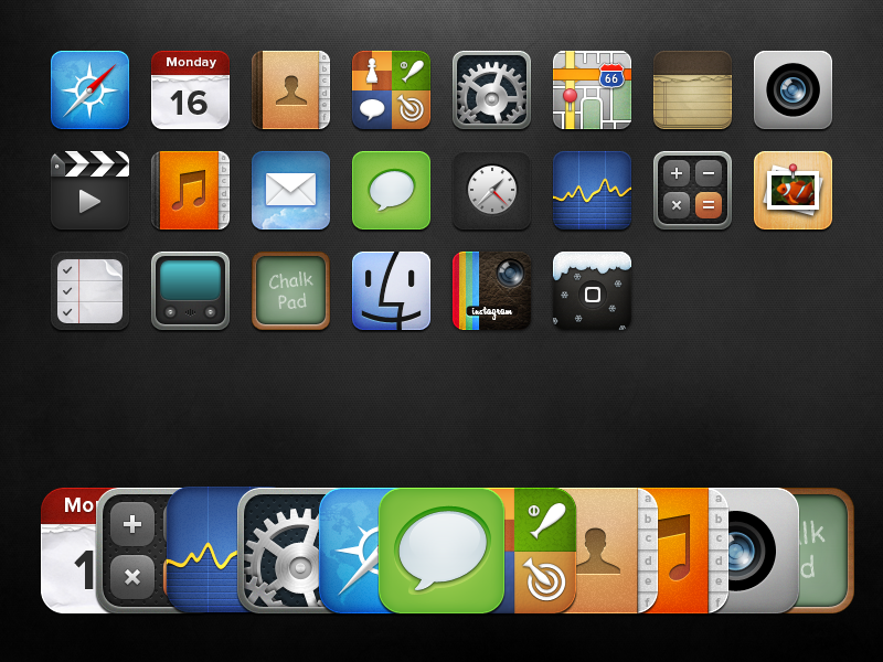iOS Icon Pack v4 by Michael Shanks on Dribbble