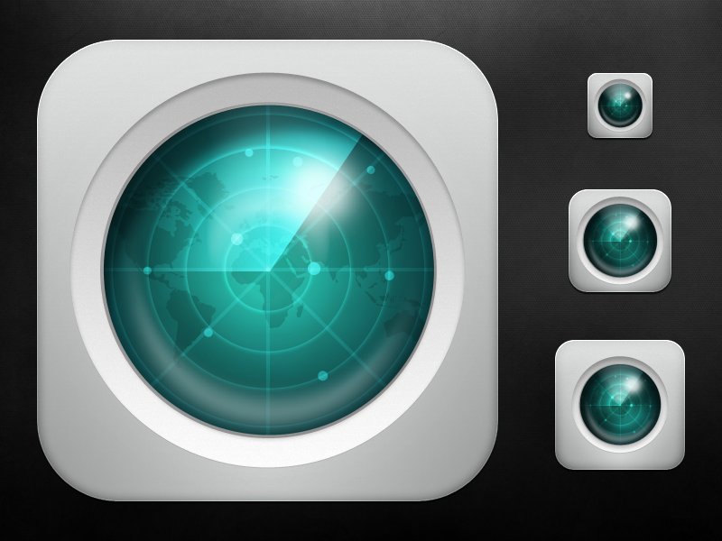iOS Radar Icon - Scaled by Michael Shanks on Dribbble