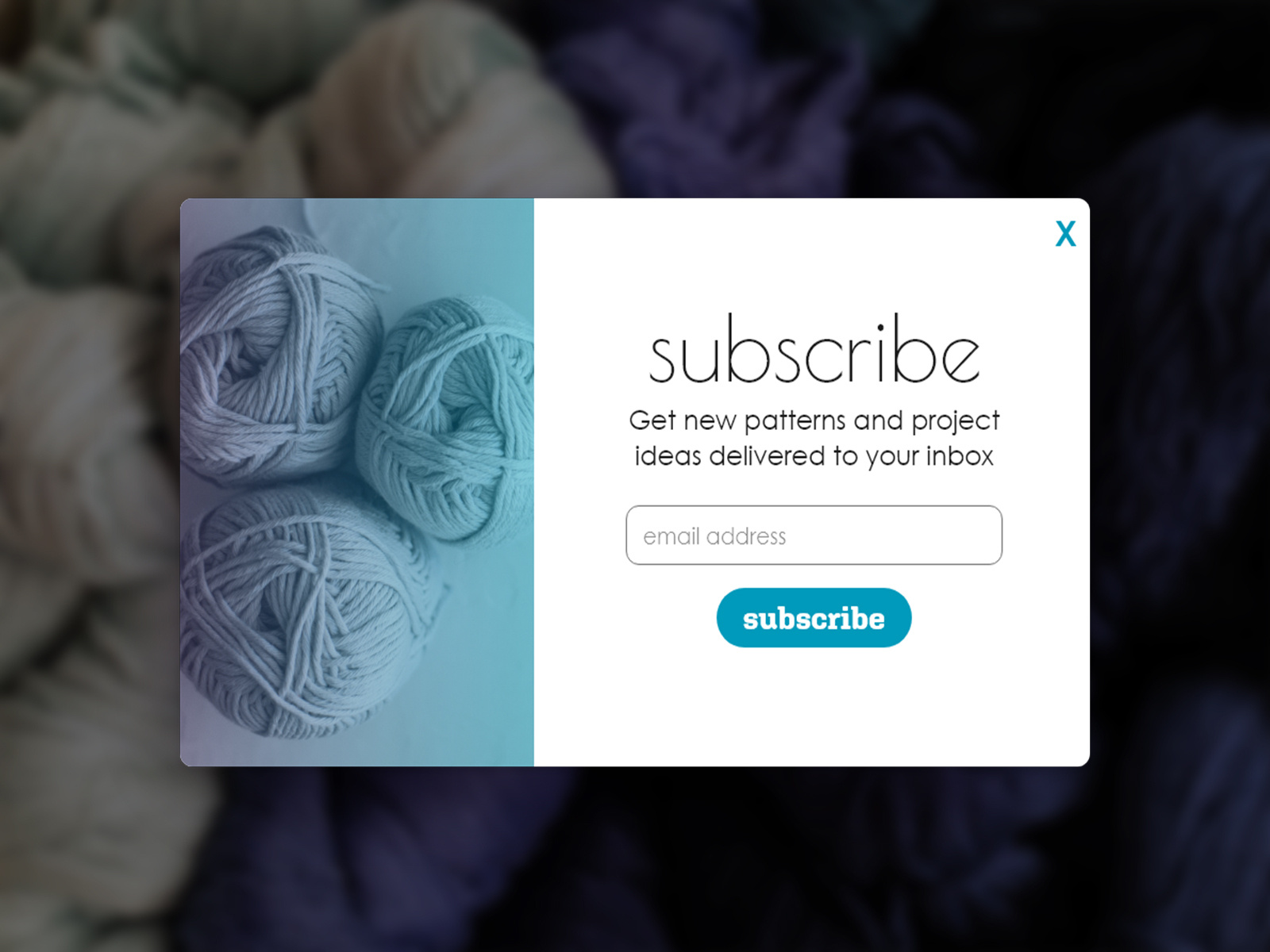 Subscribe Screen by Deanna Brigman Heine on Dribbble