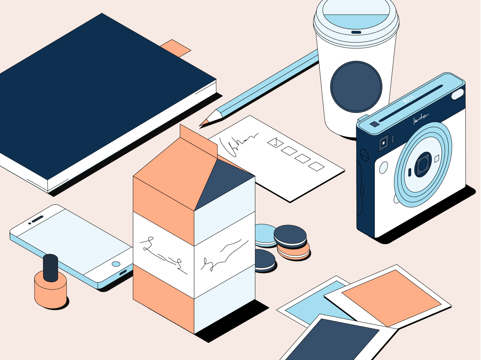 Table Setup by Anita Csillag on Dribbble