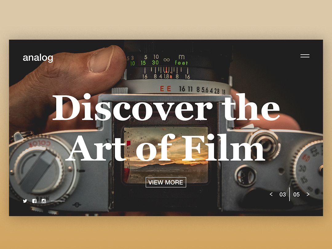 analog ui design 3/5 by Debra Hinkle on Dribbble