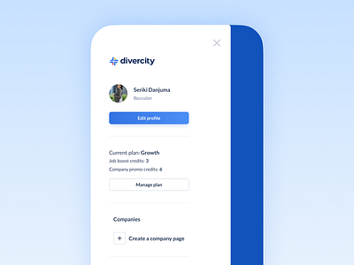 Mobile Side Menu by Karina Mondragon on Dribbble