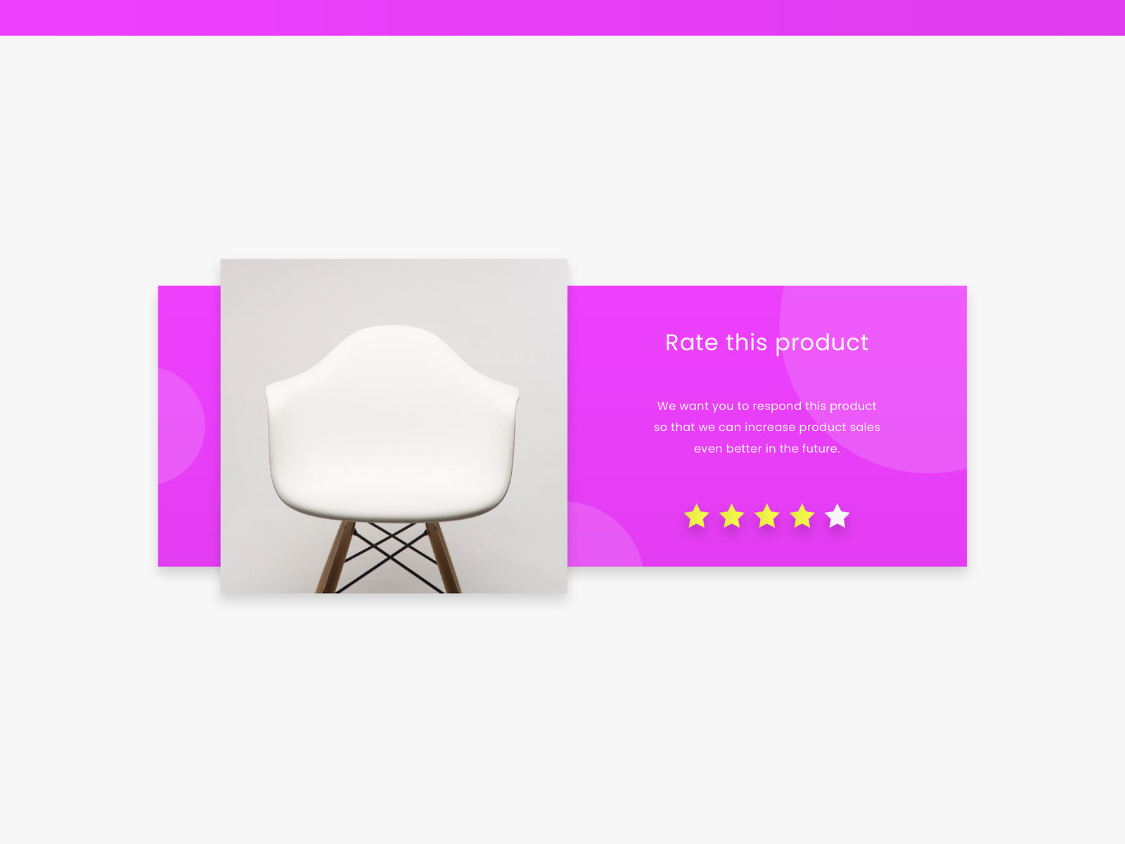 Chair UI rating by Akbar Yudharta on Dribbble