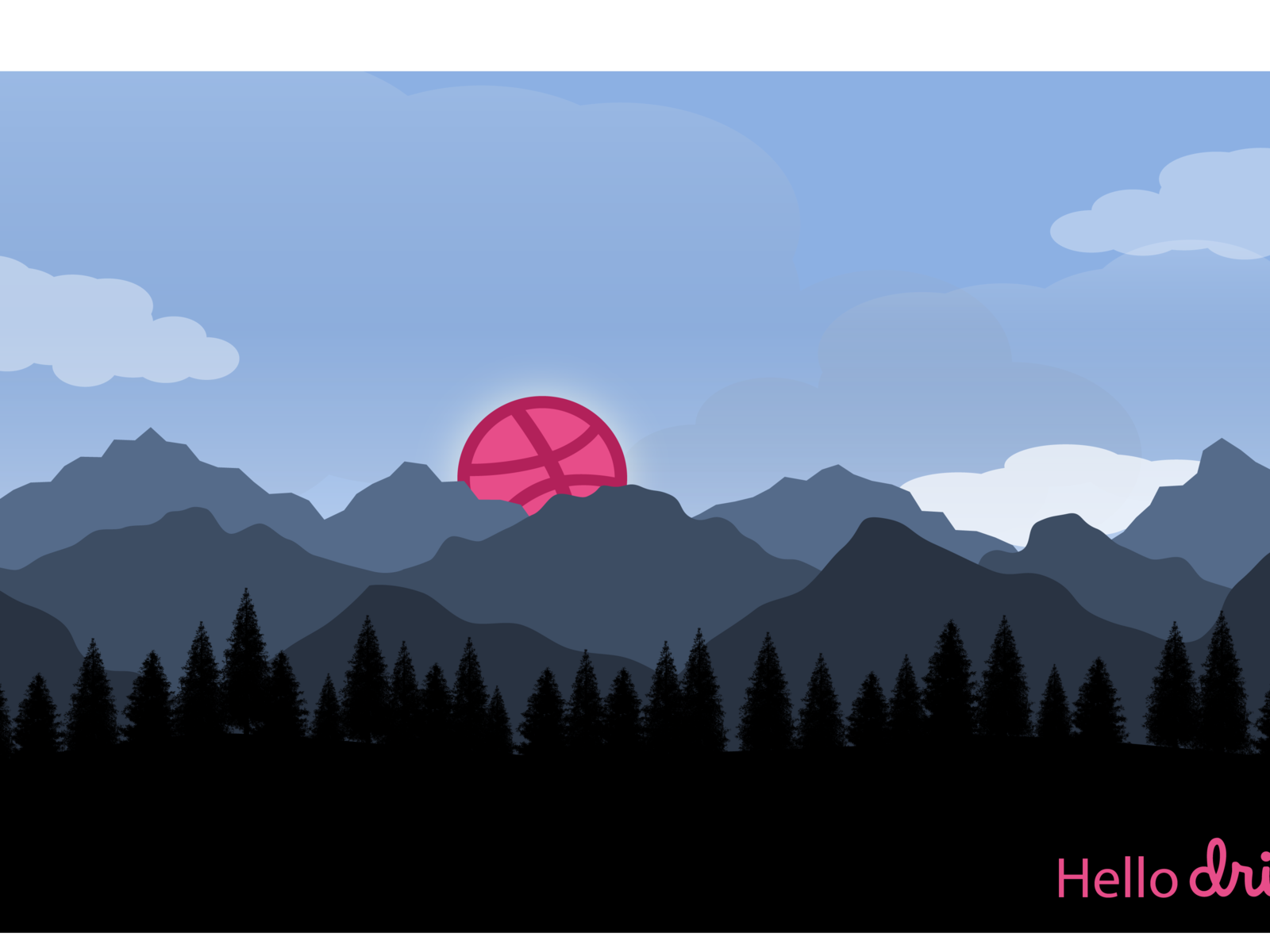 Hello Dribbble by Christopher Johnston on Dribbble