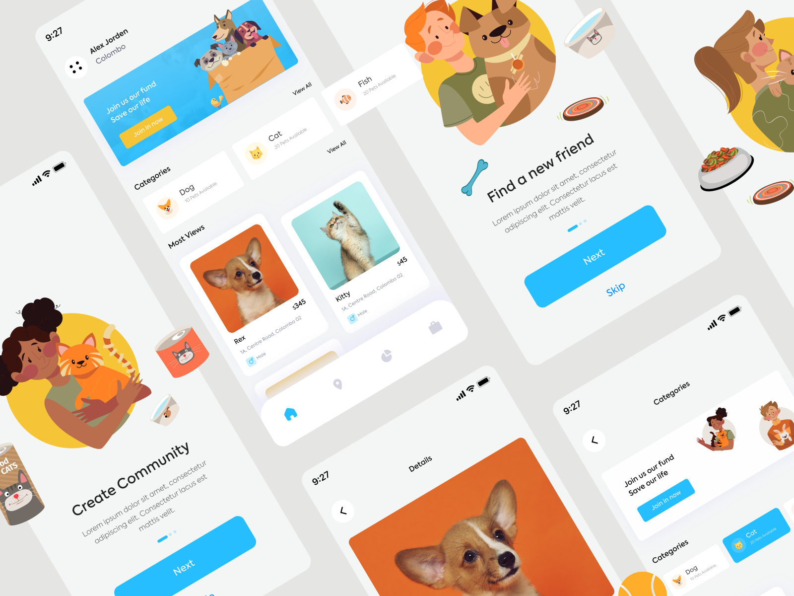 Pet Adoption App by DULA on Dribbble