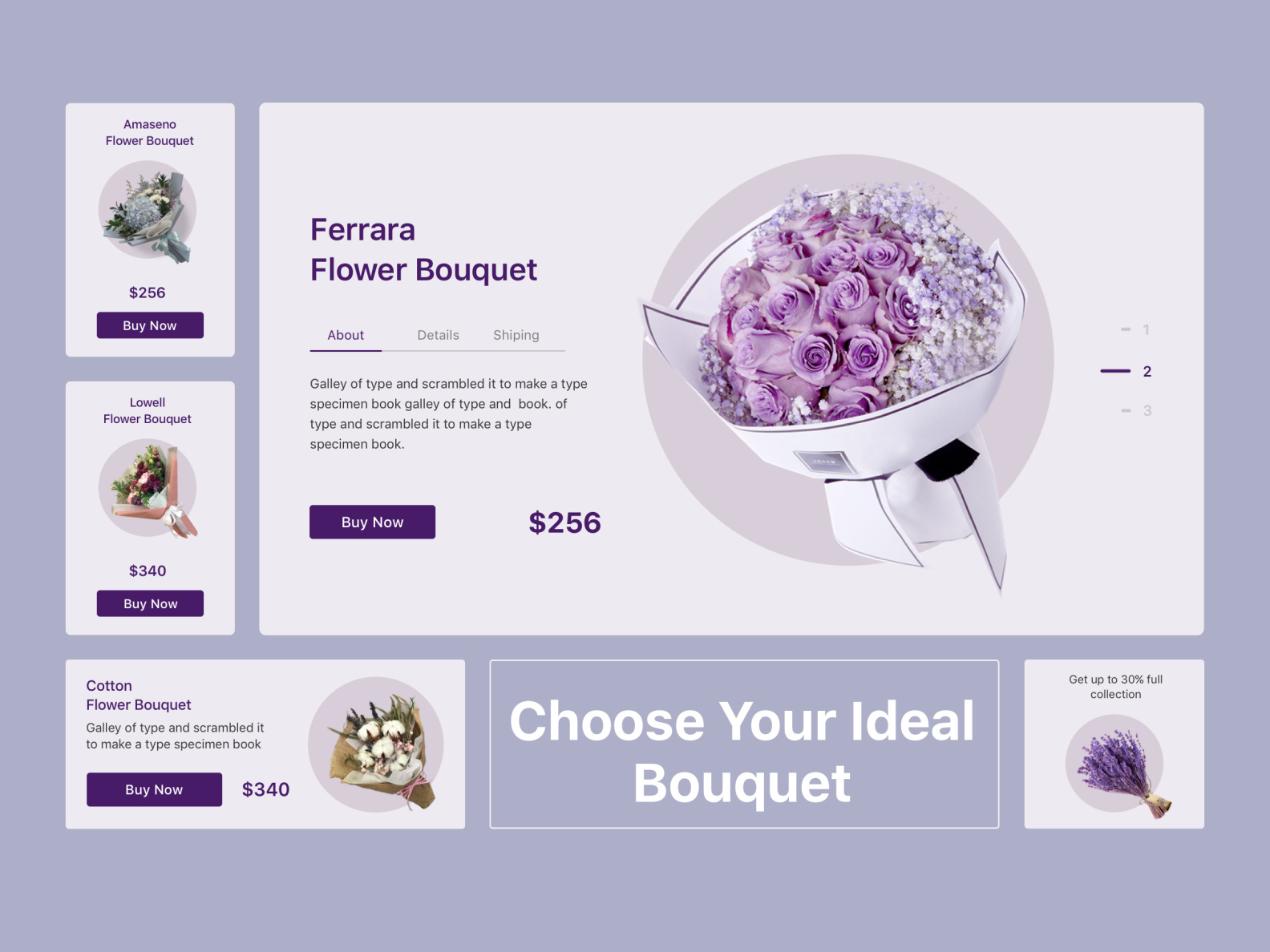 Product Details Page and Carts by Solidy on Dribbble