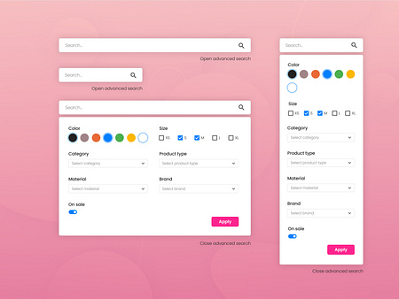 Browse thousands of Advanced Search UI Design images for design ...