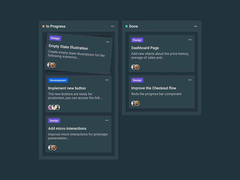 Kanban Ui By Giovana Schnorr On Dribbble 