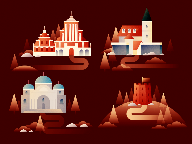 Baltic icons by Paulius on Dribbble