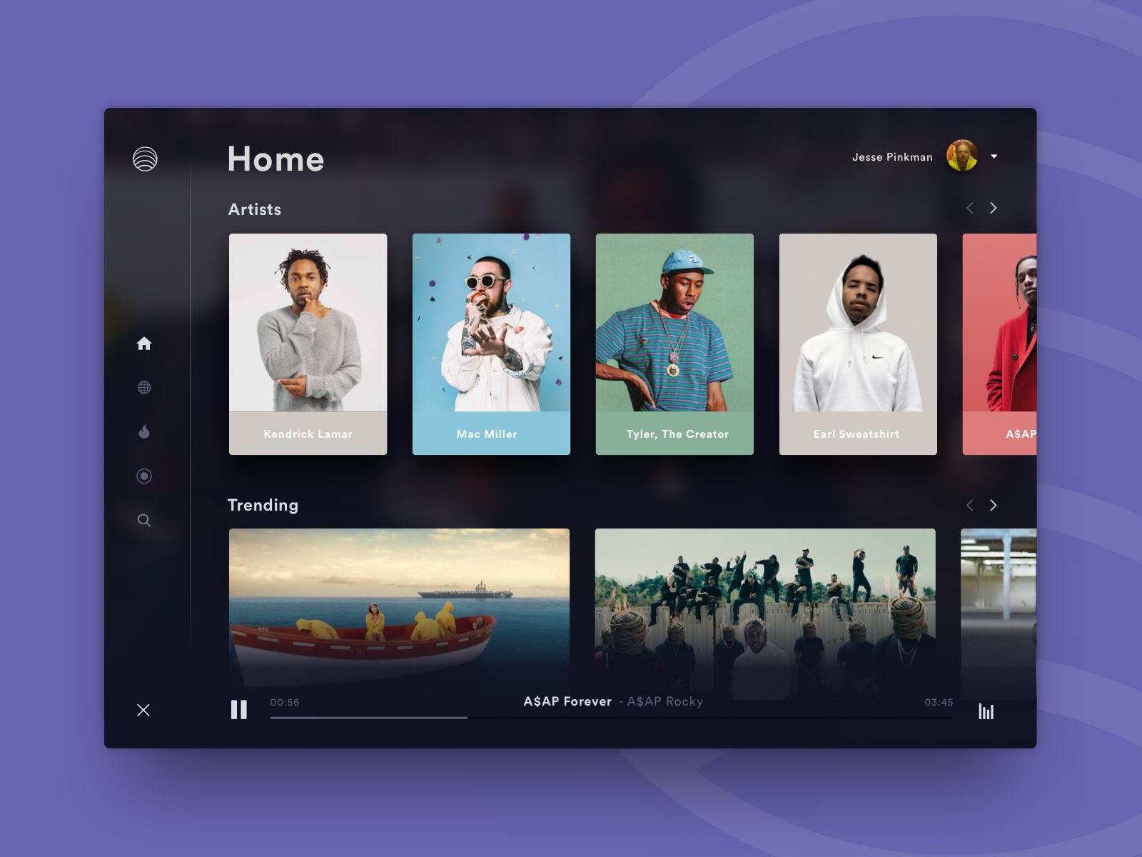 Music Interface by Mario Wahl on Dribbble
