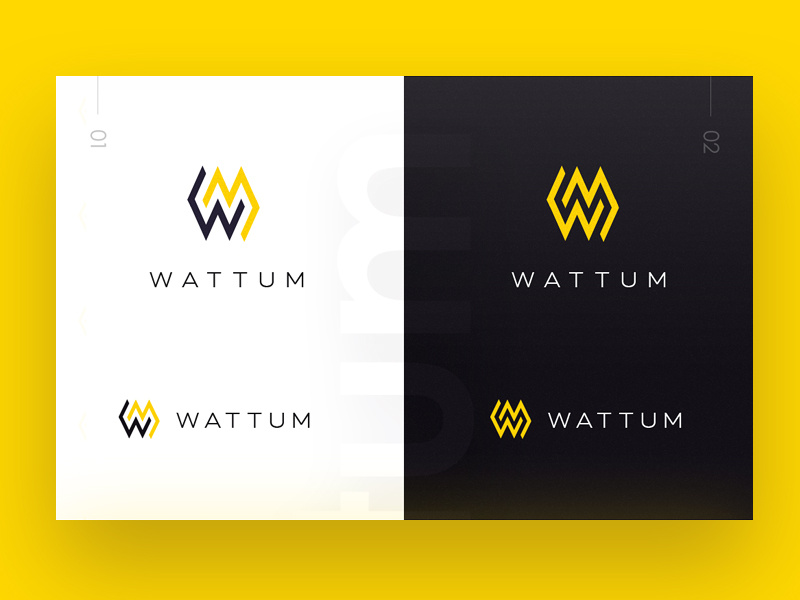 WATTUM Logotype by Aleksandr Levchenko on Dribbble