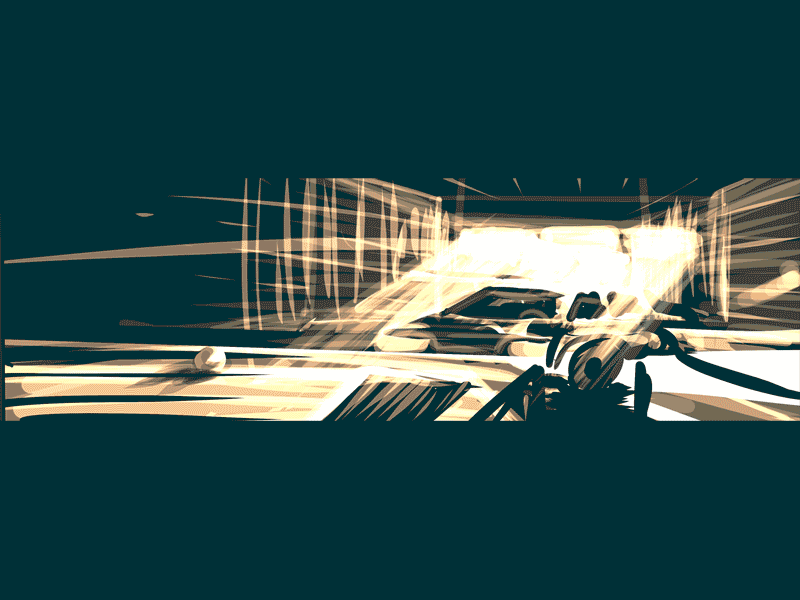 Drawing Process Animation: Desk of Dr. Brown by Rob Loukotka on Dribbble