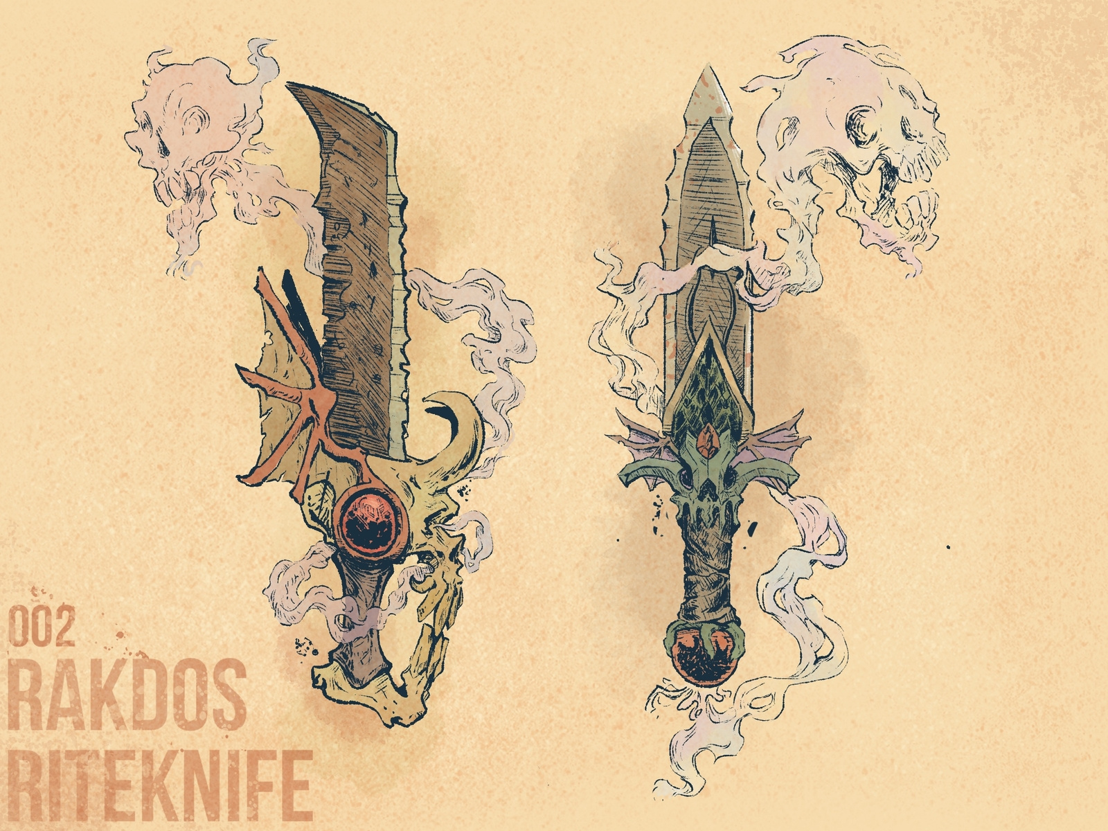 D&D Armory: Rakdos Riteknife by Samuel Sherrill on Dribbble