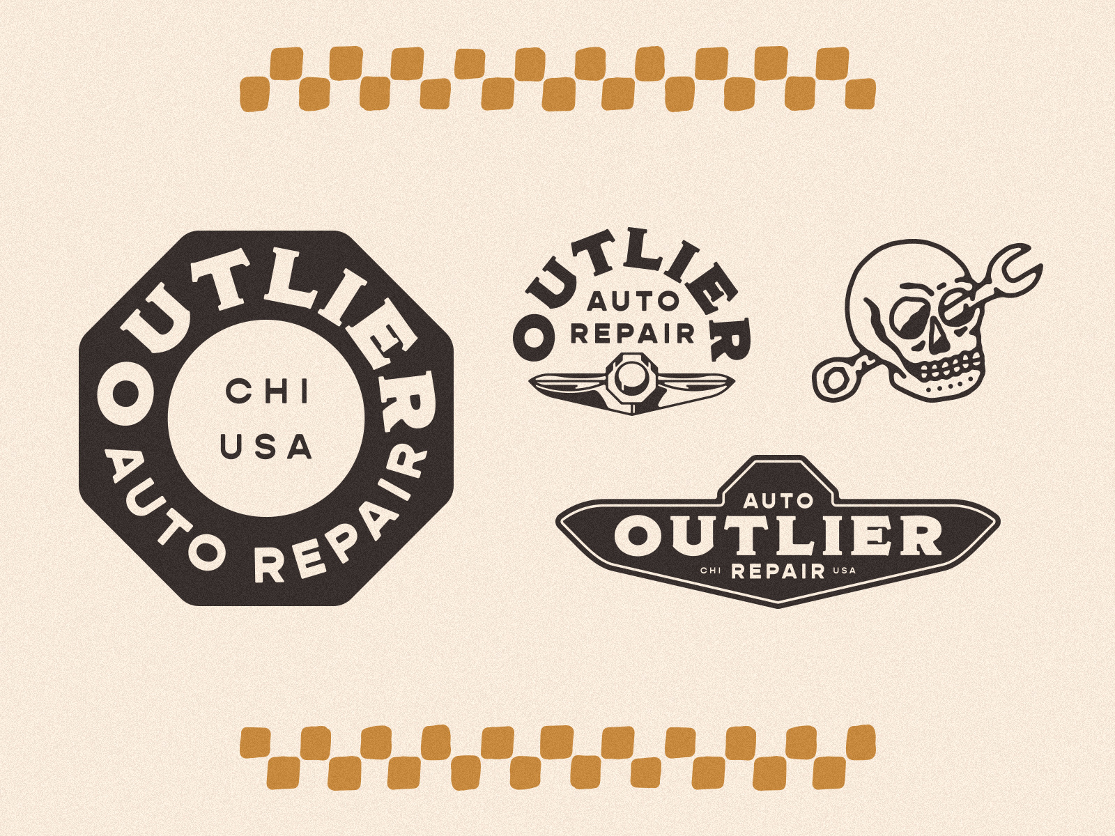 Outlier Auto Branding by Mark Johnston on Dribbble