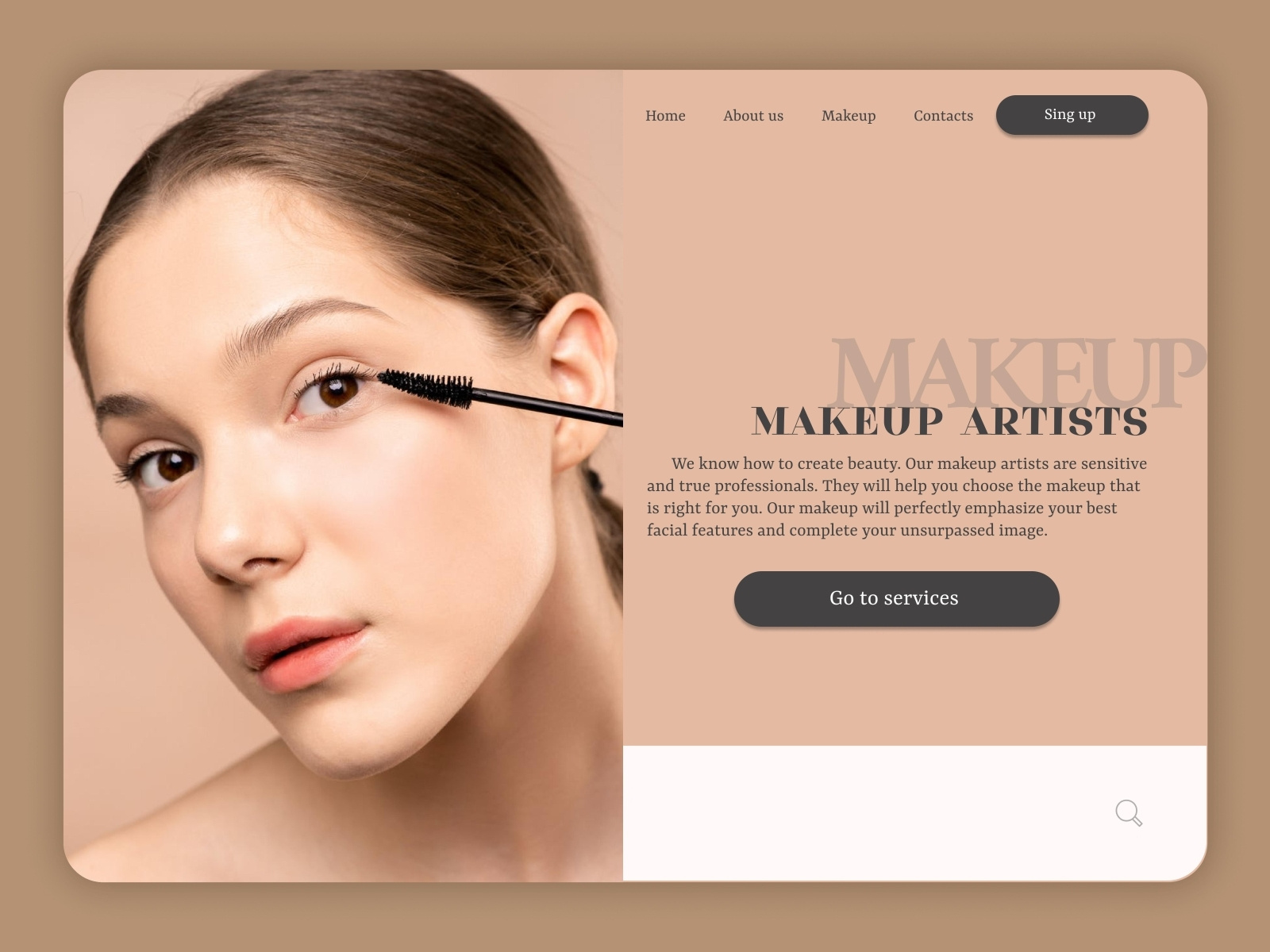 Web design makeup by Stasya Shvarts on Dribbble