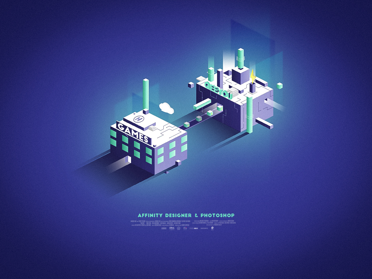 Game acceleration factory by Ken Ghost on Dribbble