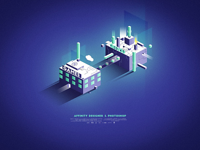 Game acceleration factory by Ken Ghost on Dribbble