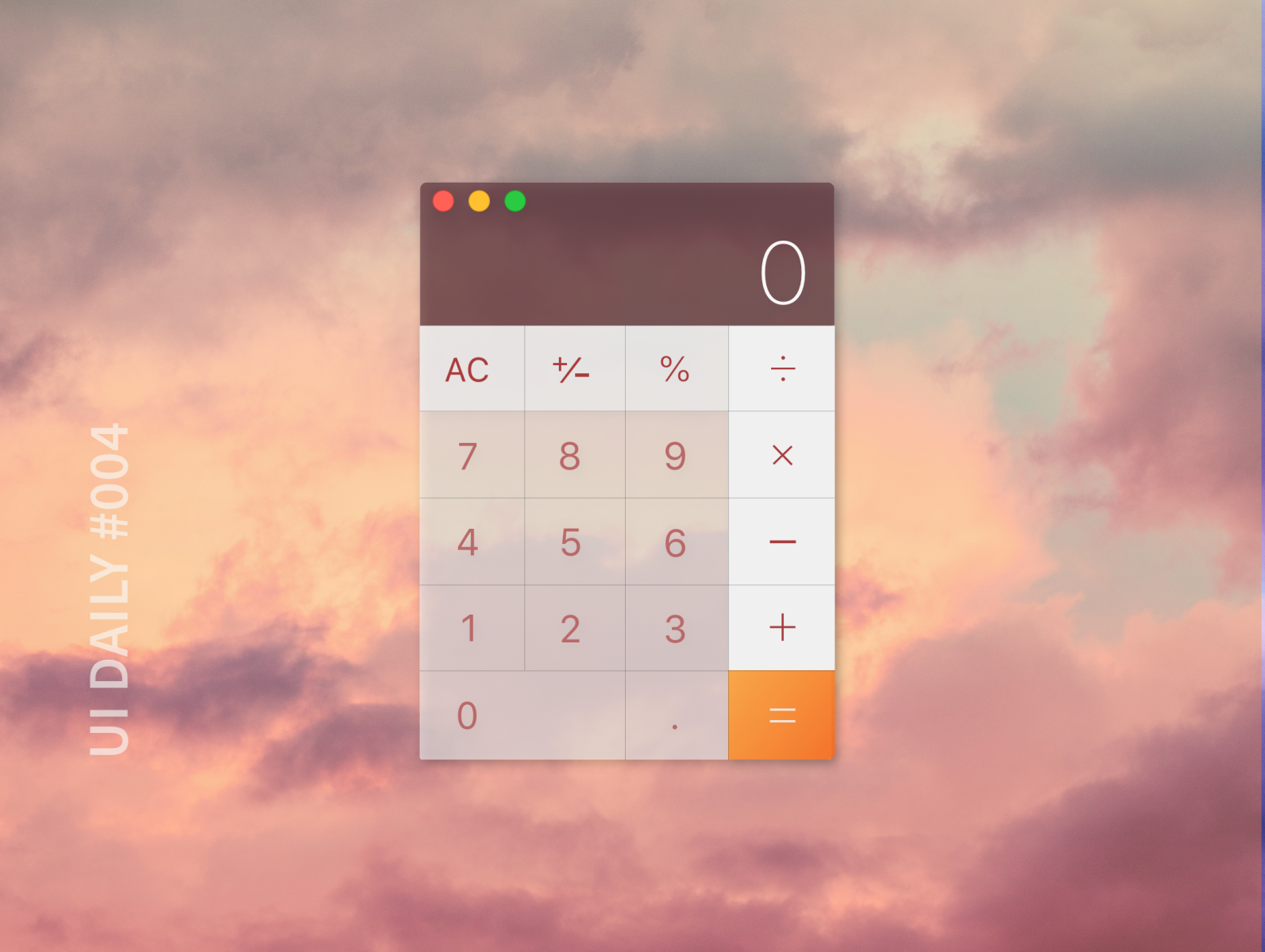 UI Daily #004 Calculator by Adina Katz on Dribbble