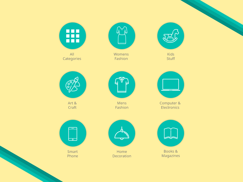 Ecom Category Icons by Mostaque Ahammed Maq on Dribbble