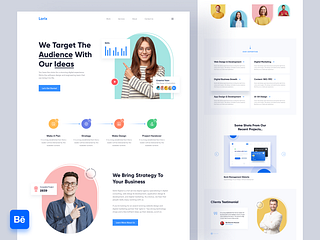 Digital Agency Landing Page Design by Md Shamim Hossain on Dribbble