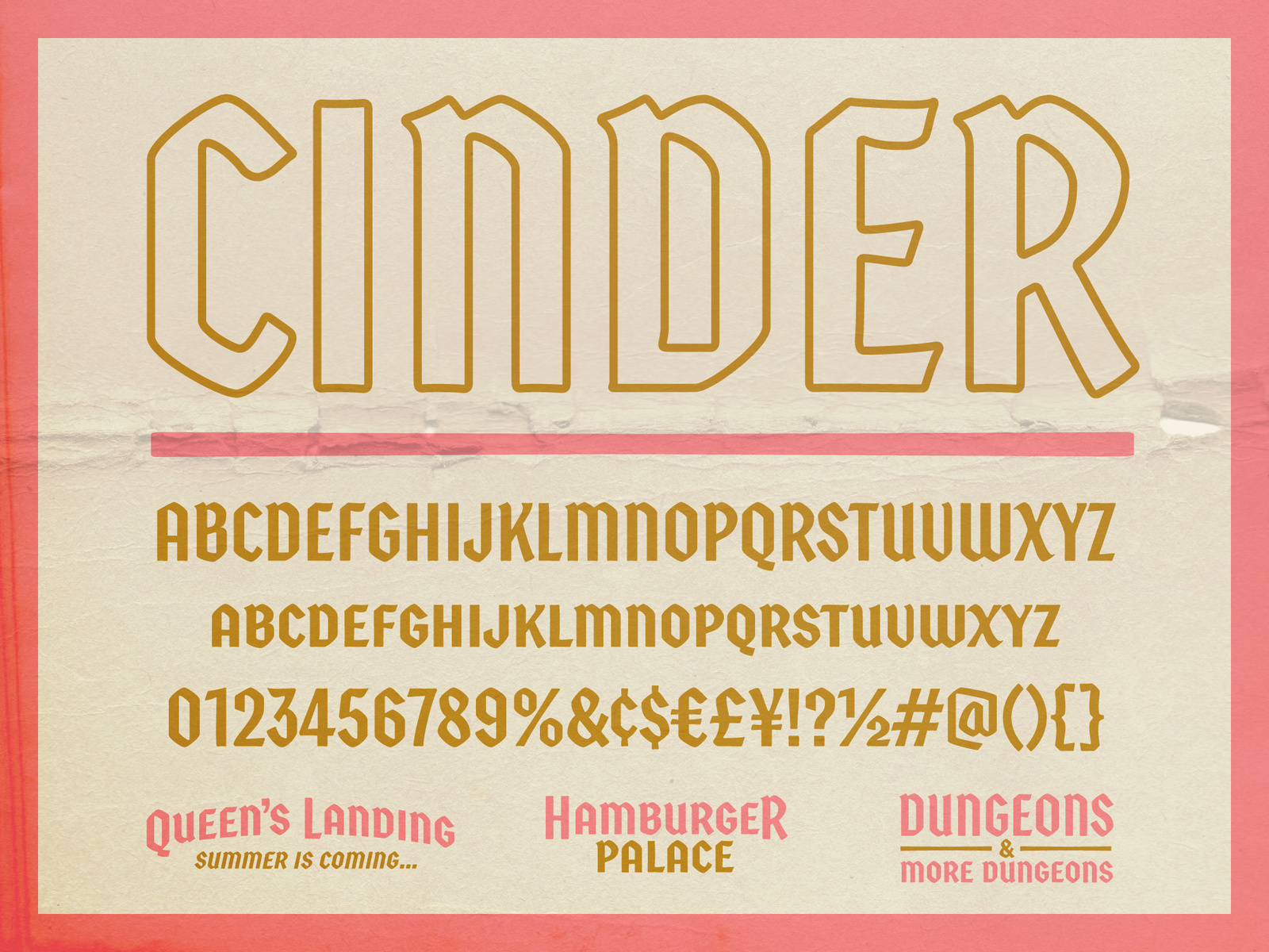 Cinder Typeface by Mattox Shuler on Dribbble
