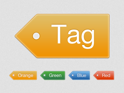 CSS3 Tag Styling Effect by Daniele Delgrosso on Dribbble