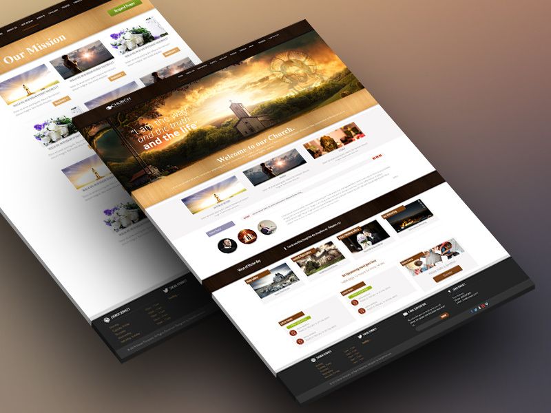 The Church Mockup by Ravi pj on Dribbble