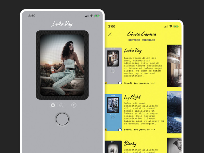 Snapback | Custom Camera App by XScoder on Dribbble