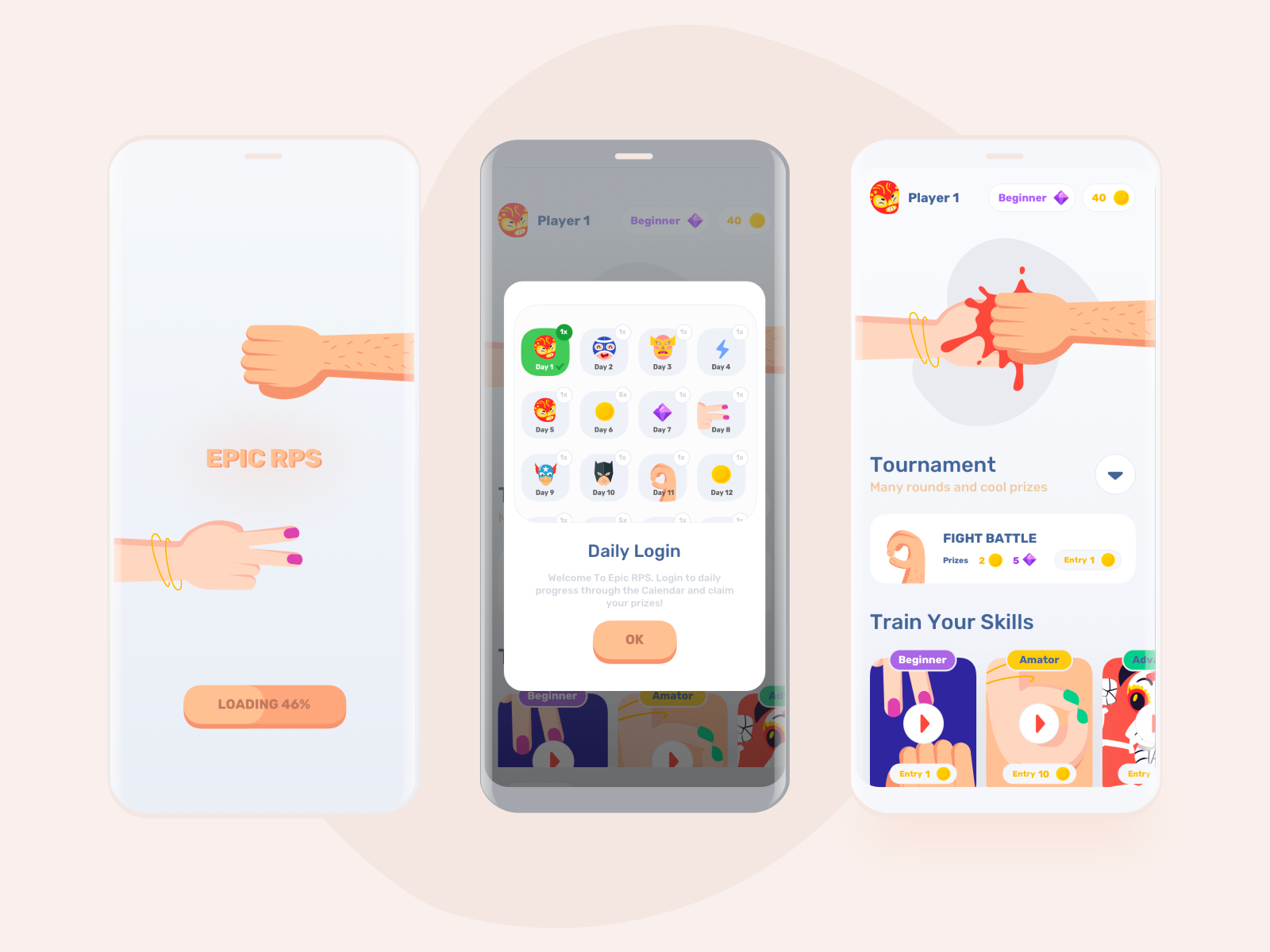 Epic Mobile Game UI FREE by Alya Prigotska on Dribbble