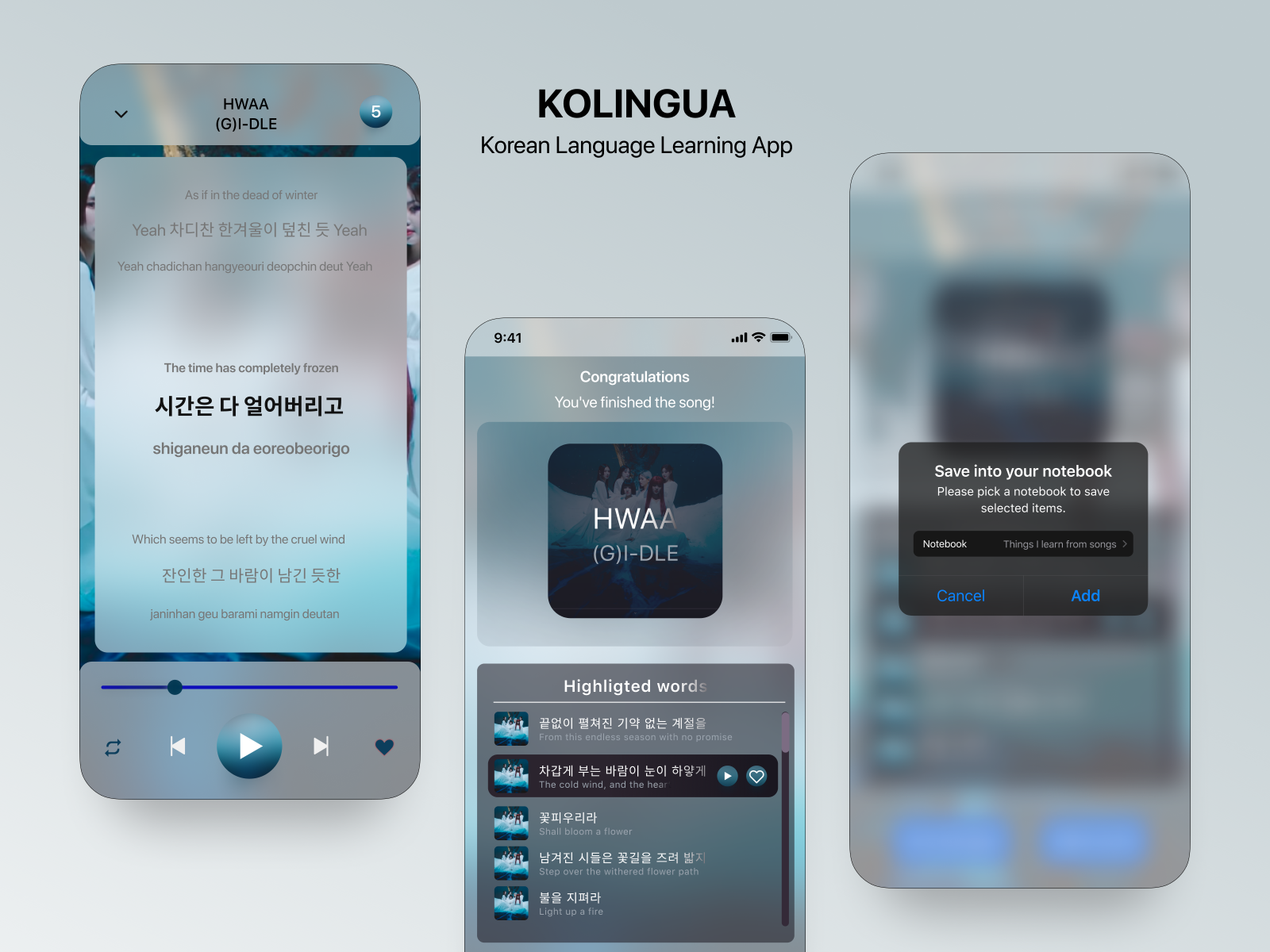 Kolingua | Korean Language Learning App UI Design by Simin Mete on Dribbble