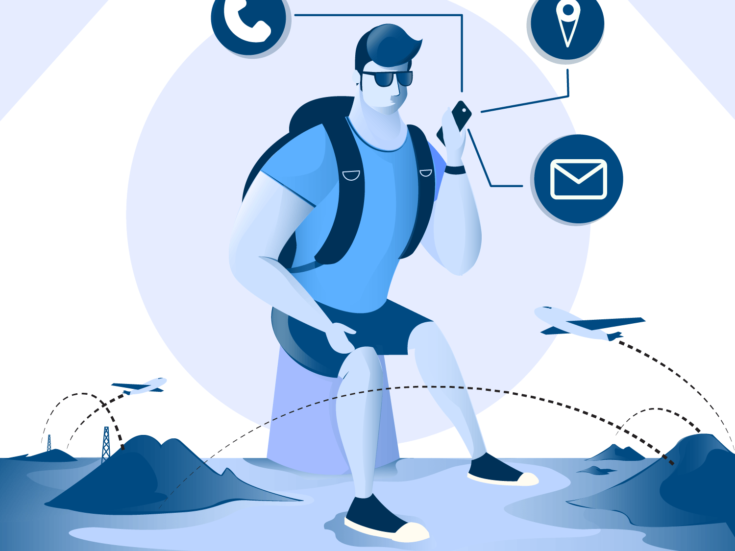 Travel Guy by Gerardo Mandam on Dribbble